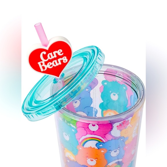Care Bears | Dining | Care Bears Tumbler With Lid And Topper Straw 24oz ...